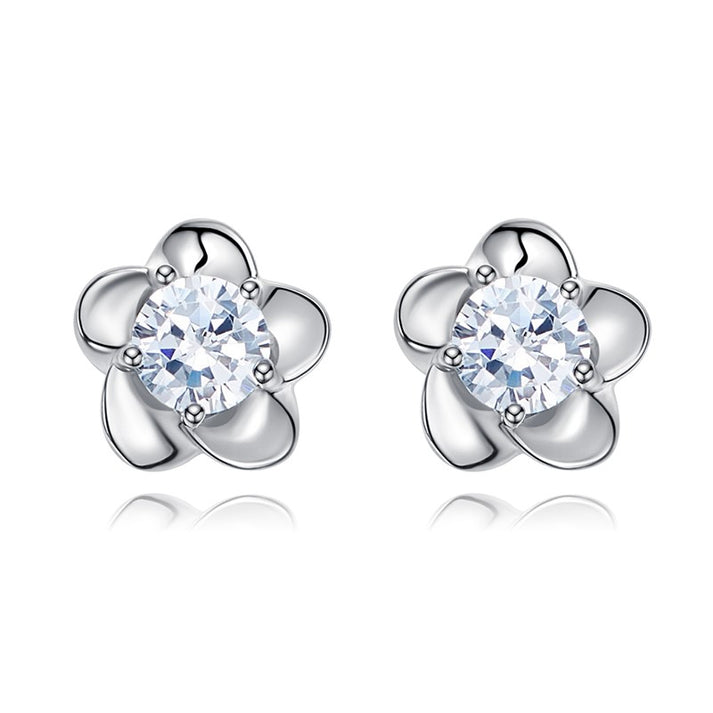 Sterling silver cute little flowers earring – CDE Jewelry Egypt