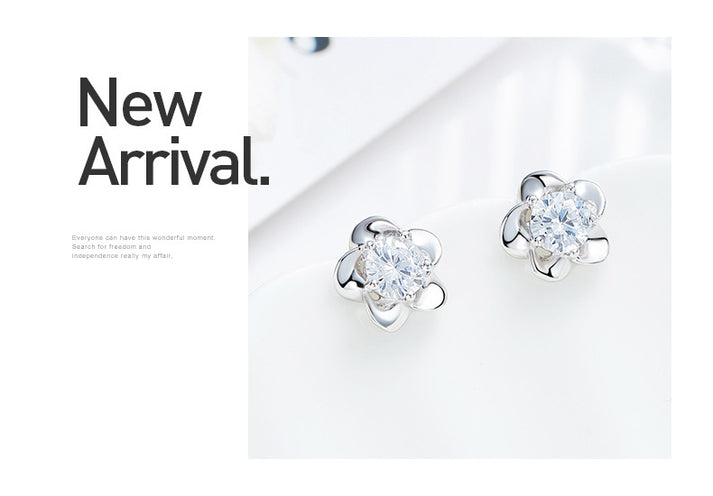 Sterling silver cute little flowers earring – CDE Jewelry Egypt